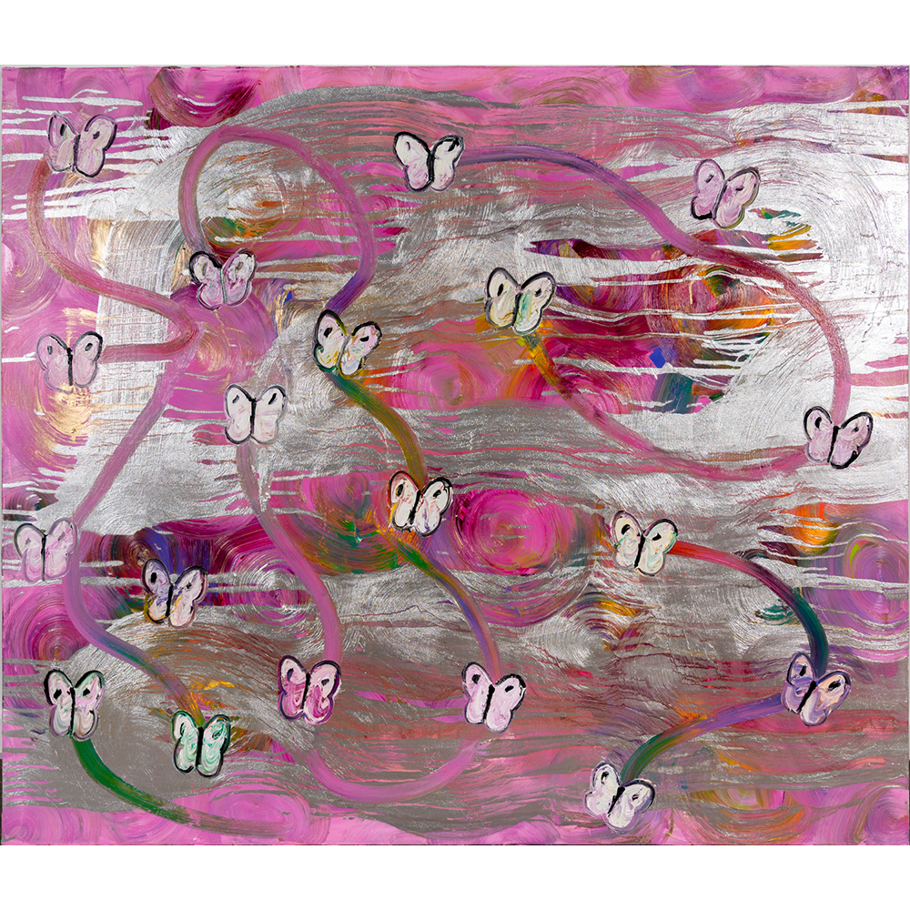 Hunt Slonem - Whirl Wind - Turner Carroll Gallery