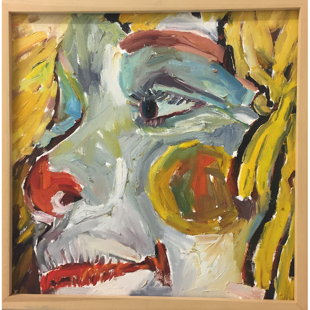 Beverly McIver - Smiling White Face 1 - Turner Carroll Gallery