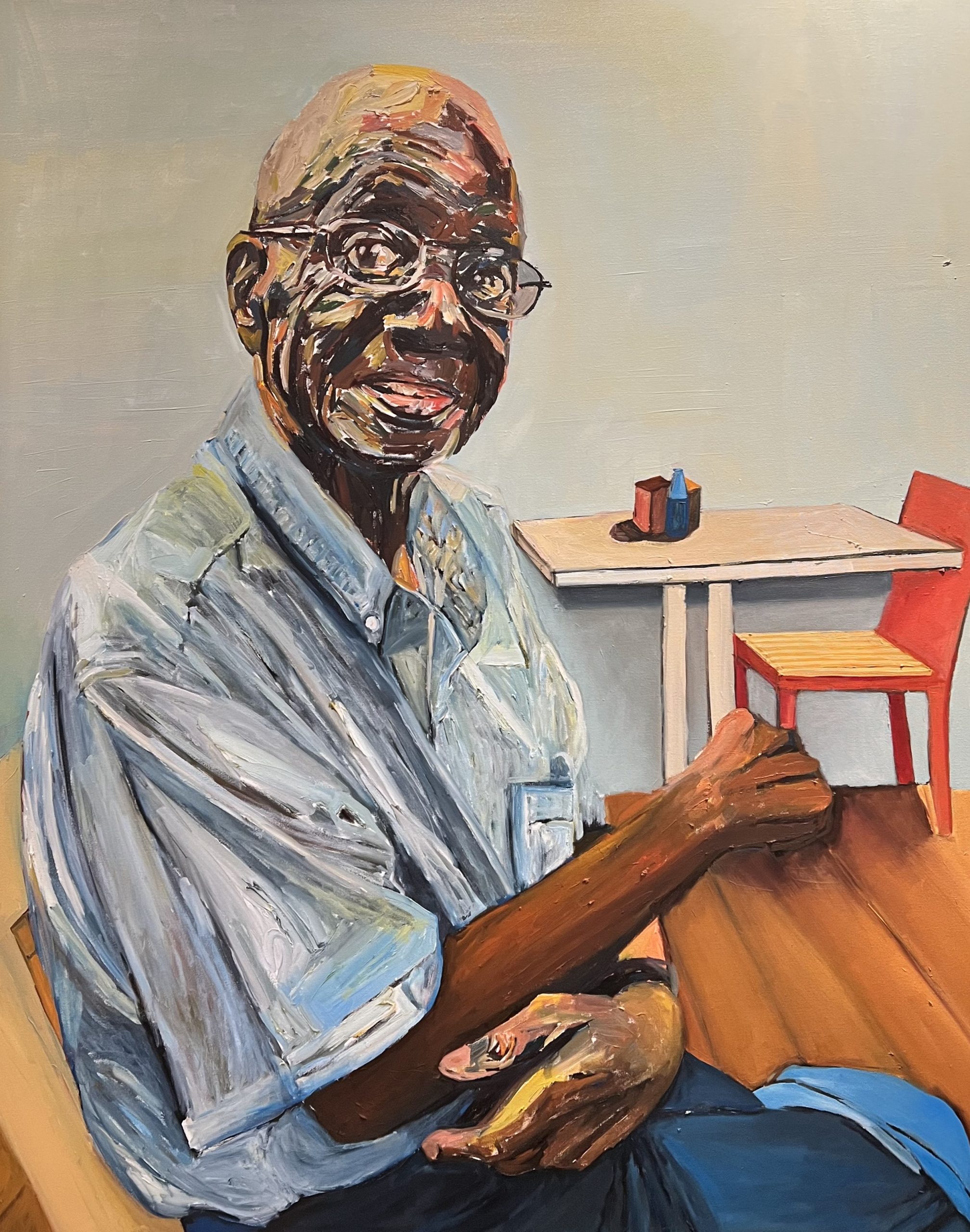 Beverly McIver - Father, Cardrew, Seated - Turner Carroll Gallery