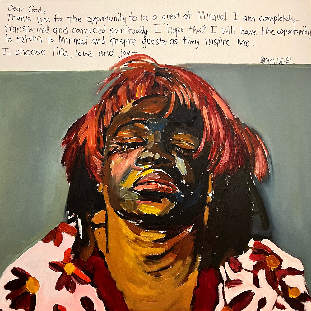 Beverly McIver - Dear God - Turner Carroll Gallery
