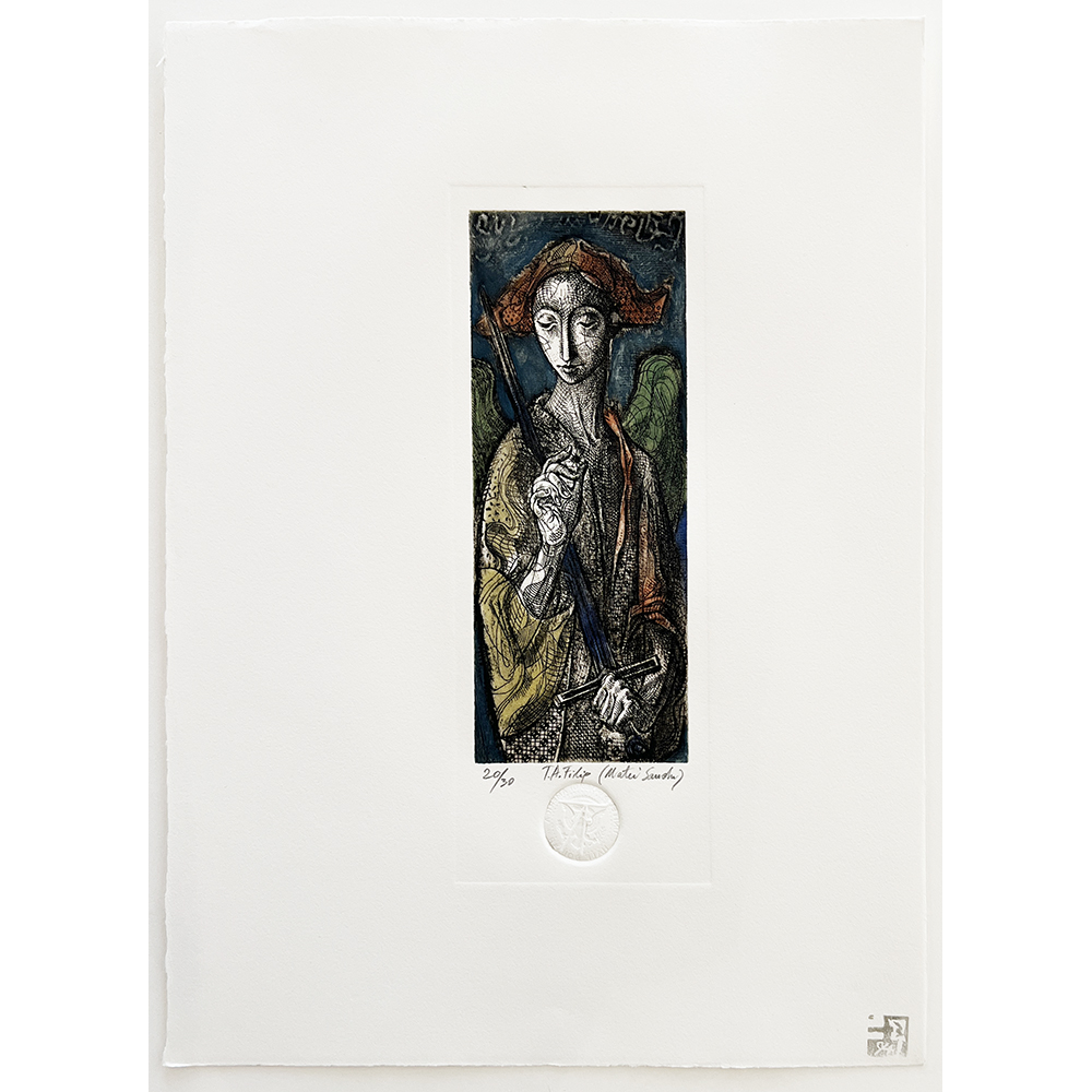 Traian Filip - Angel with Sword - Turner Carroll Gallery